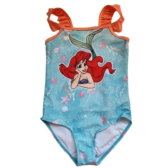 Disney | Swim | Disneys Princess Ariel Girls Piece Swimsuit Size 4 New ...